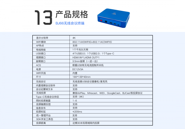 BJ66必捷无线会议终端（标准版） - 必捷互联官网