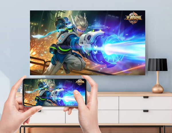Mobile game projection uses Apple’s mirror projection feature to ...